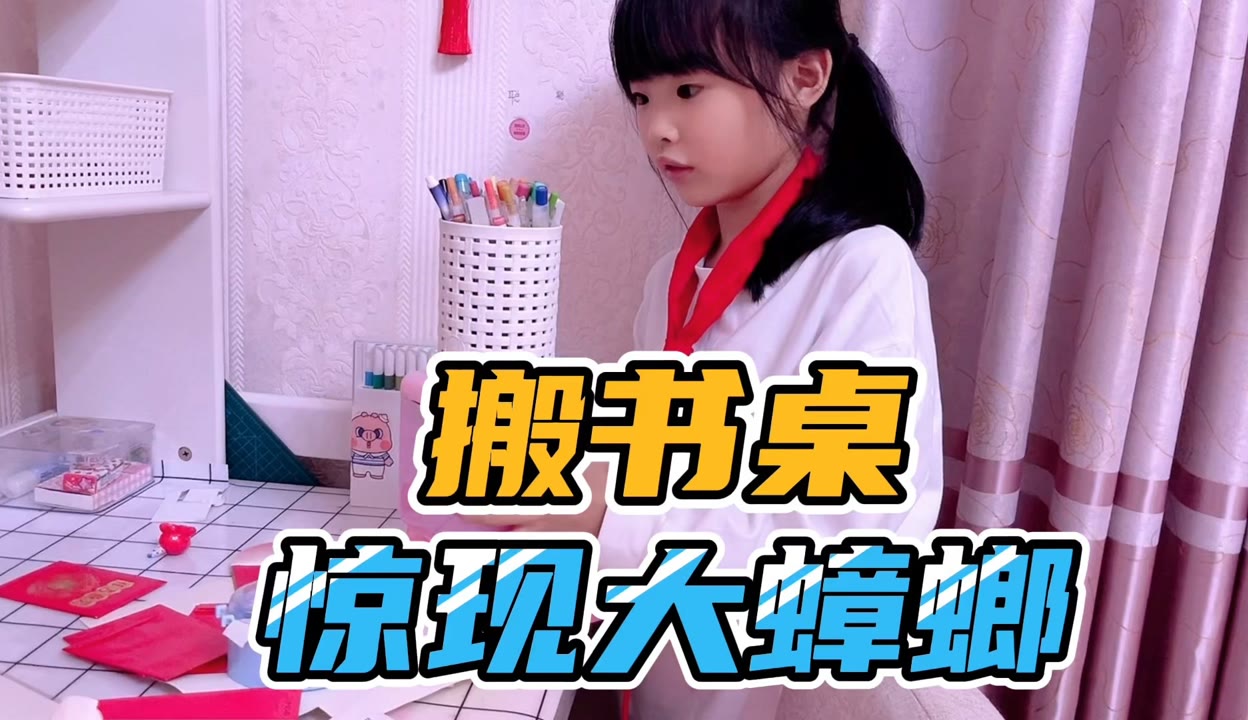 【好奇姐妹漩漩和聪聪】聪聪搬到漩漩的旧书桌,惊现大蟑螂,被吓得哇哇大叫 粉丝数181088 作品数1090 点赞数972 收藏数233 生活